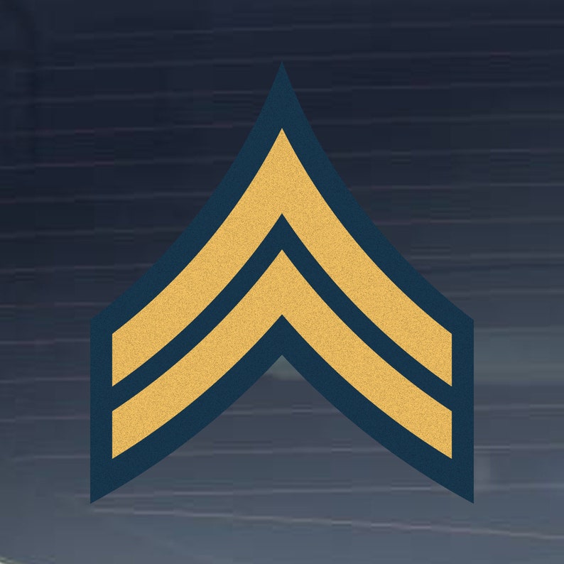 US Army Division US Army Rank Corporal E-4 Reflective Indoor - Etsy