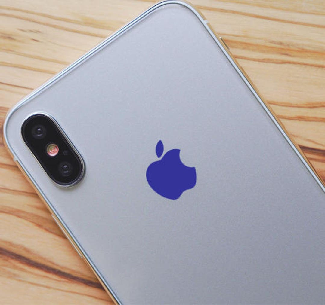 Blue Color Changer Overlay for Apple iPhone X Logo Vinyl Sticker Decal ...