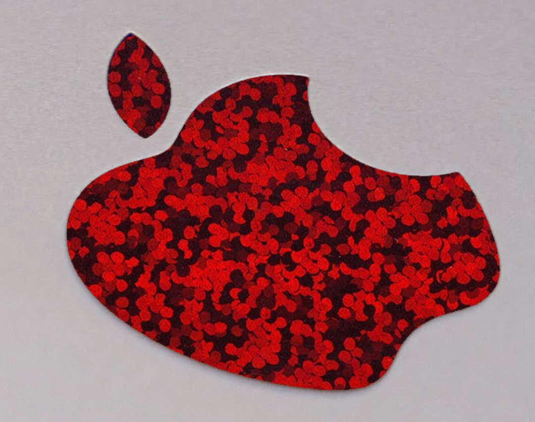 Glitter Red Color Changer Logo Overlay for MacBook - Etsy Australia