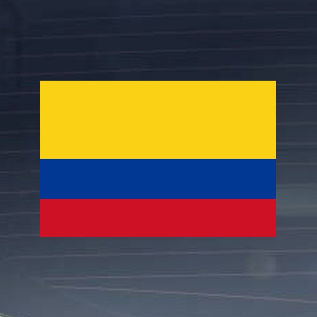 Columbian Country National Flag Decal Columbia Decal - Full Color Decal ...