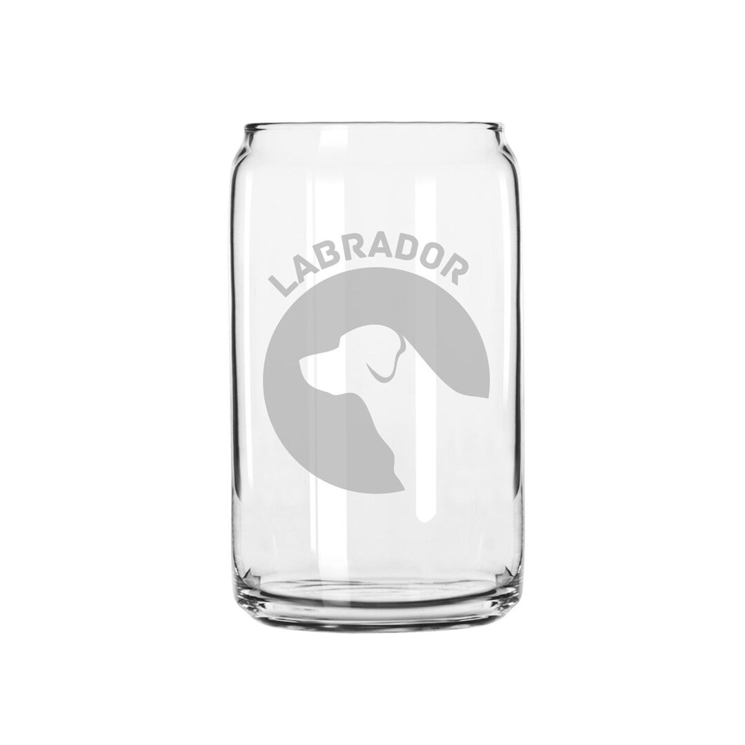 Labrador Dog Breed Pride Hand Etched 16 Oz Glass Can Cup - Etsy