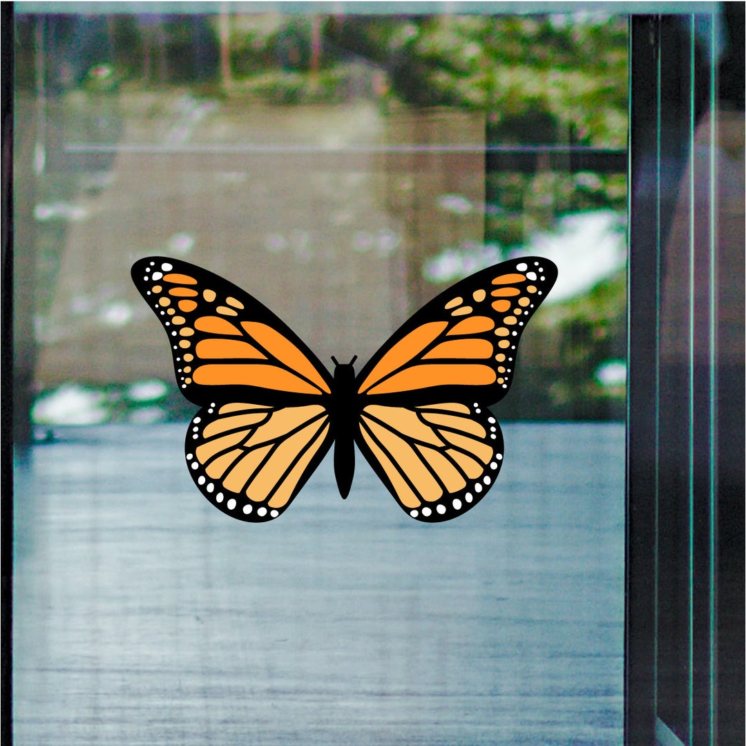 Monarch Butterfly Full Color Window Cling - Etsy