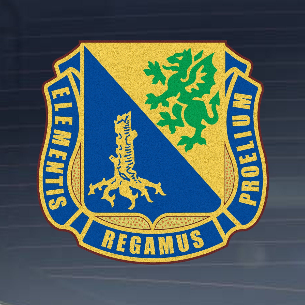 US Army Division - Chemical Corps Insignia Reflective Indoor Outdoor ...