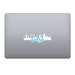 Tulsa Oklahoma Skyline Decal Full Color - Vinyl Sticker Decal for Cars ...