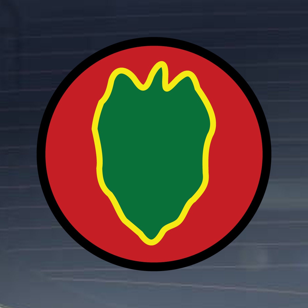 US Army Division 24th Infantry Division Indoor Outdoor Vinyl | Etsy