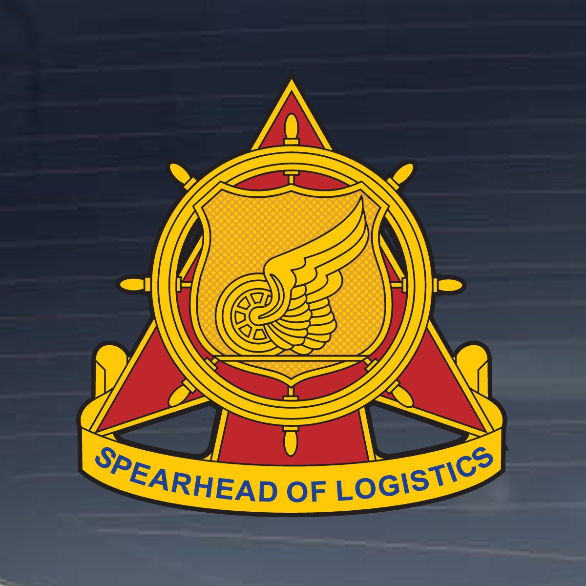 US Army Rank Transportation Corps Insignia Full Color Vinyl | Etsy