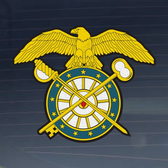 US Army Division Quartermaster Corps Emblem Reflective | Etsy