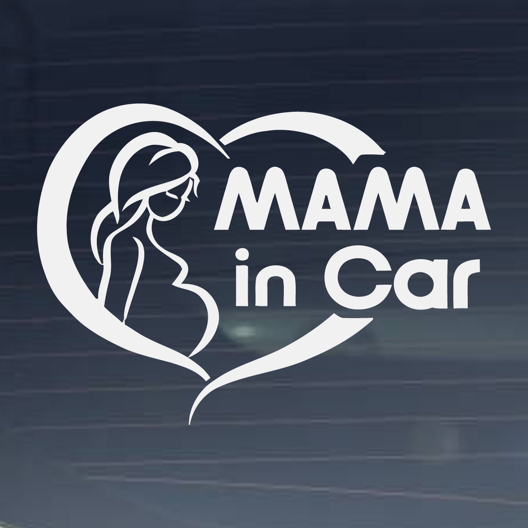 Mama in Car Vinyl Decal for Cars, Laptops, Glass, and More (many Colors ...