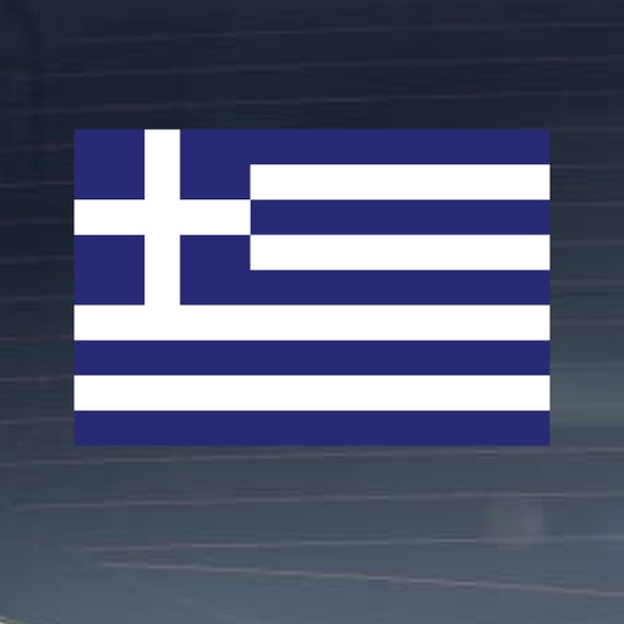Greece Helenic Republic Country National Flag Decal Full - Etsy