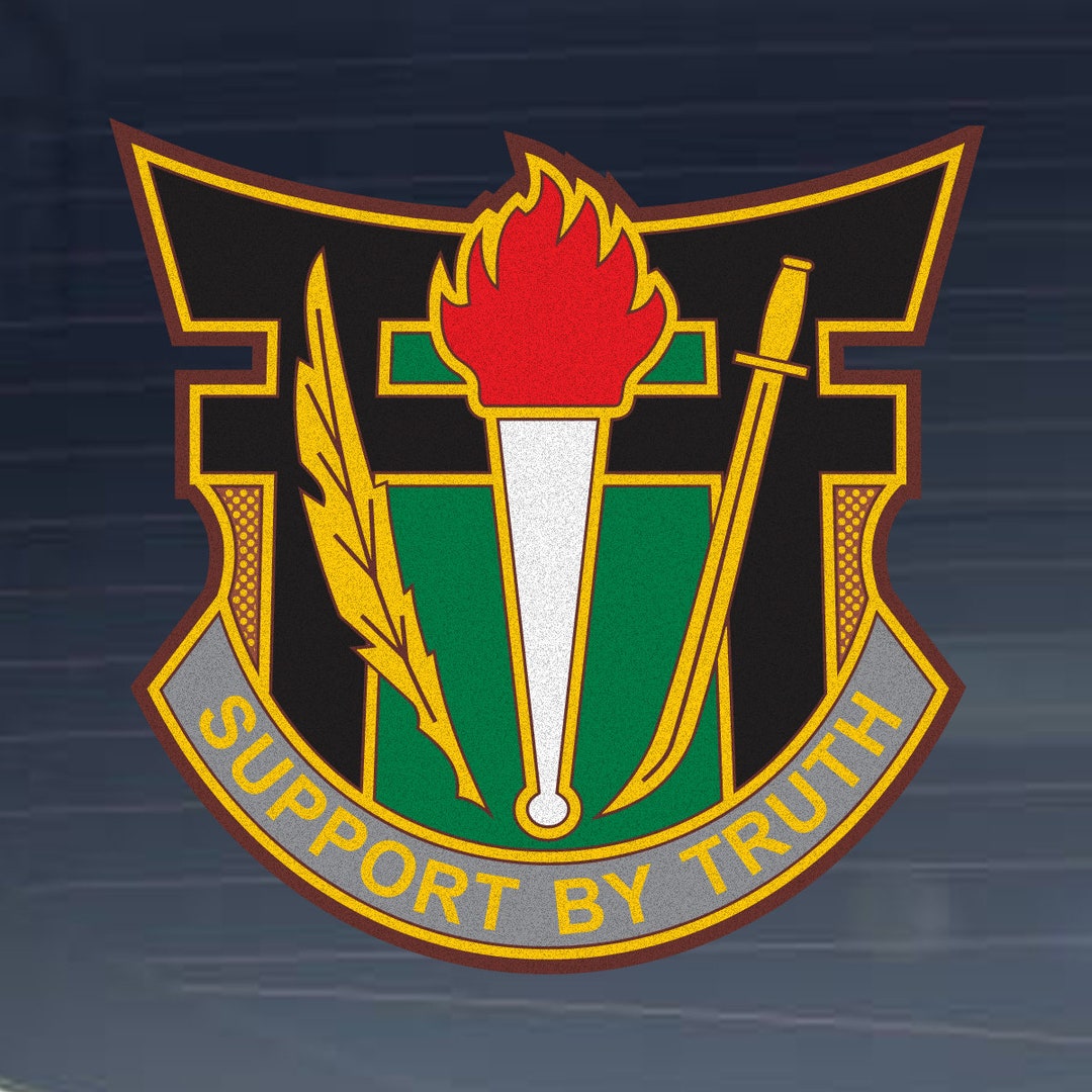 US Army Division - 7th PSY Ops DUI Reflective Indoor Outdoor Vinyl ...