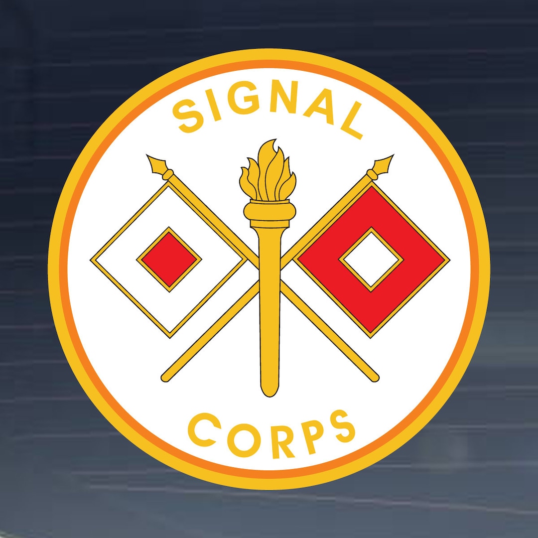 US Army Division - Signal Corps Plaque Full Color Vinyl Decal Indoor ...