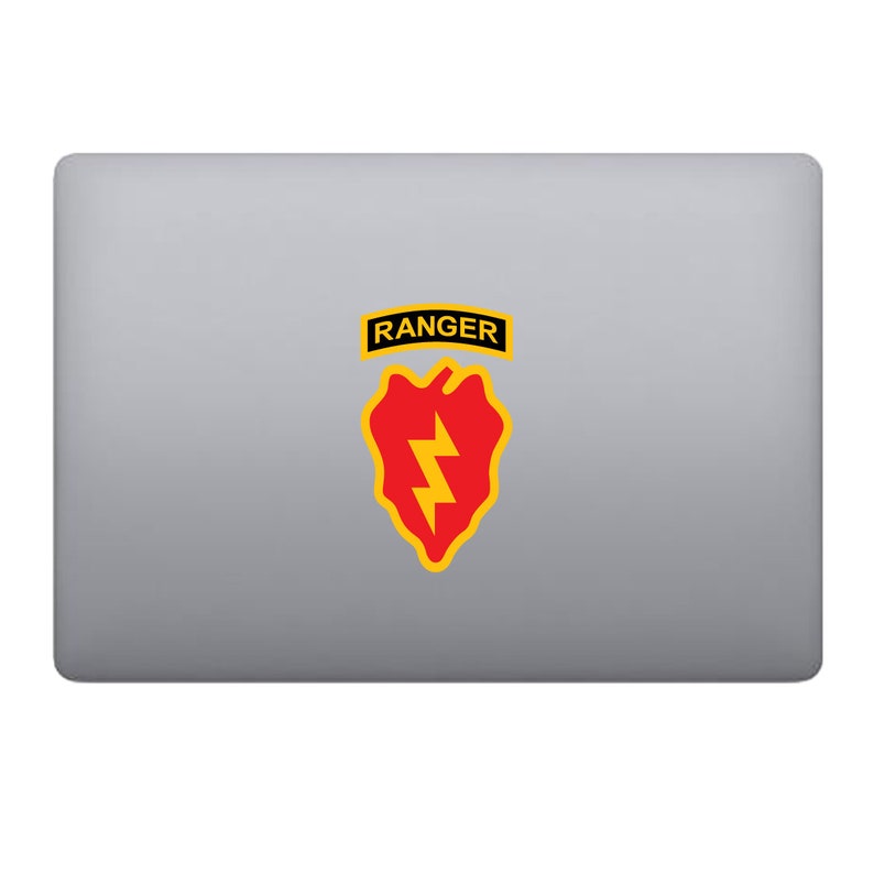 US Army Division 25th Infantry Ranger Tab Indoor Outdoor Vinyl Decal ...