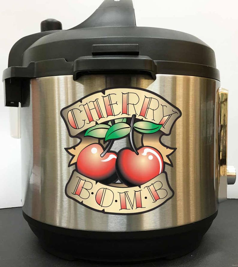 Cherry Bomb Tattoo Art Design Full Color Vinyl Decal Sticker - Etsy