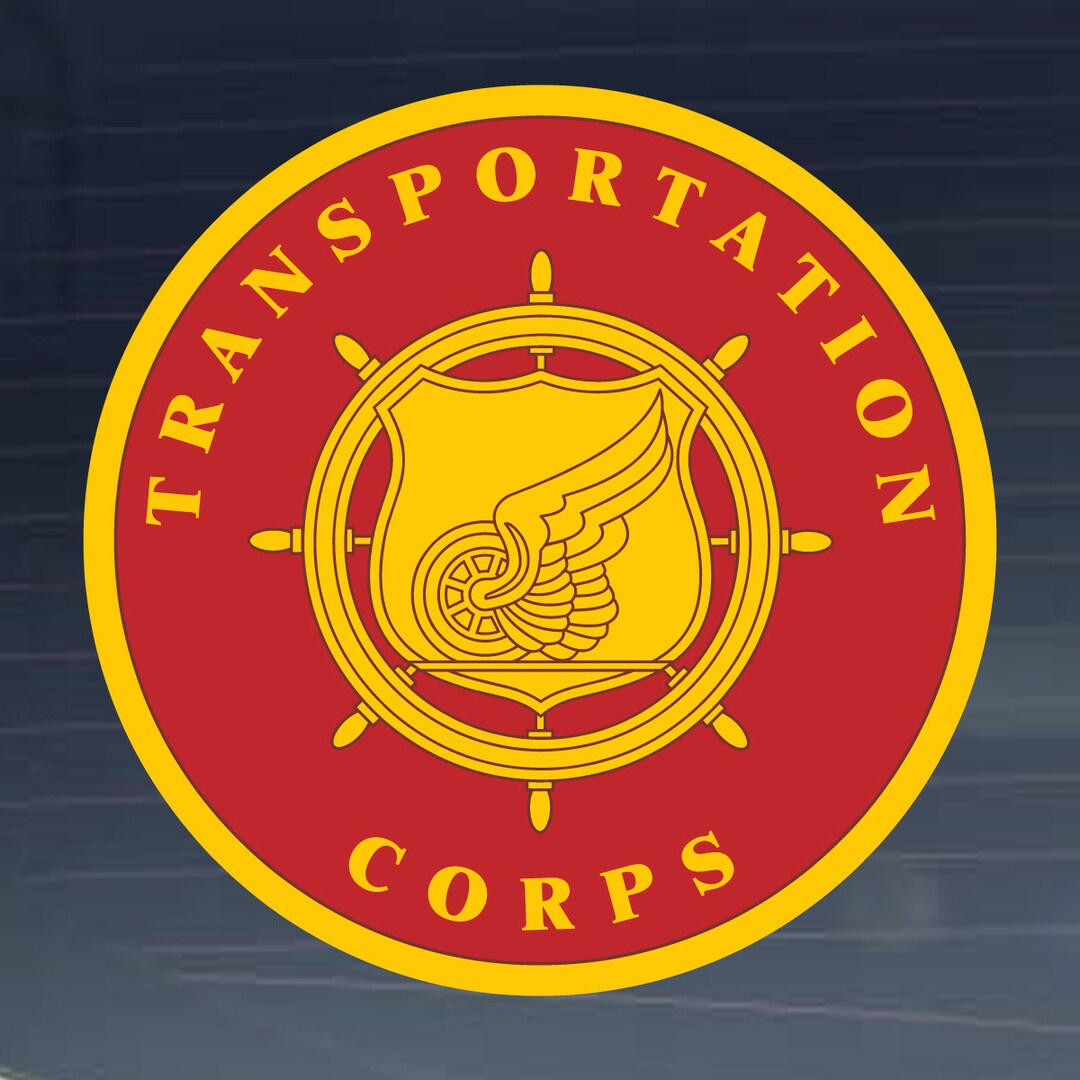 US Army Rank - Transportation Corps Plaque Full Color Vinyl Decal ...