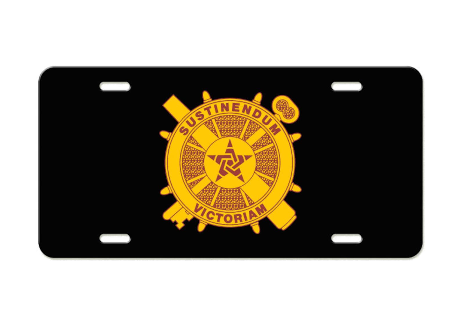 US Army Division Logistics Branch Emblem Aluminum License | Etsy