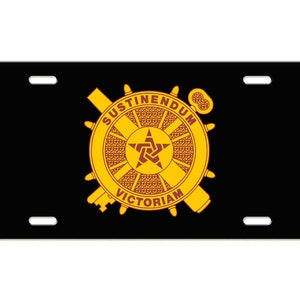 US Army Division - Logistics Branch Emblem - Aluminum License Plate - Etsy
