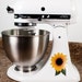 Sunflower Floral Bakery Kitchenaid Mixer Mixing Machine Decal Art Wrap ...