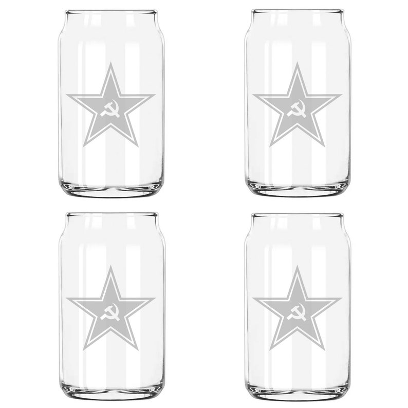 Communist Star Etched 5 Ounce Beer Can Taster Glass - Etsy