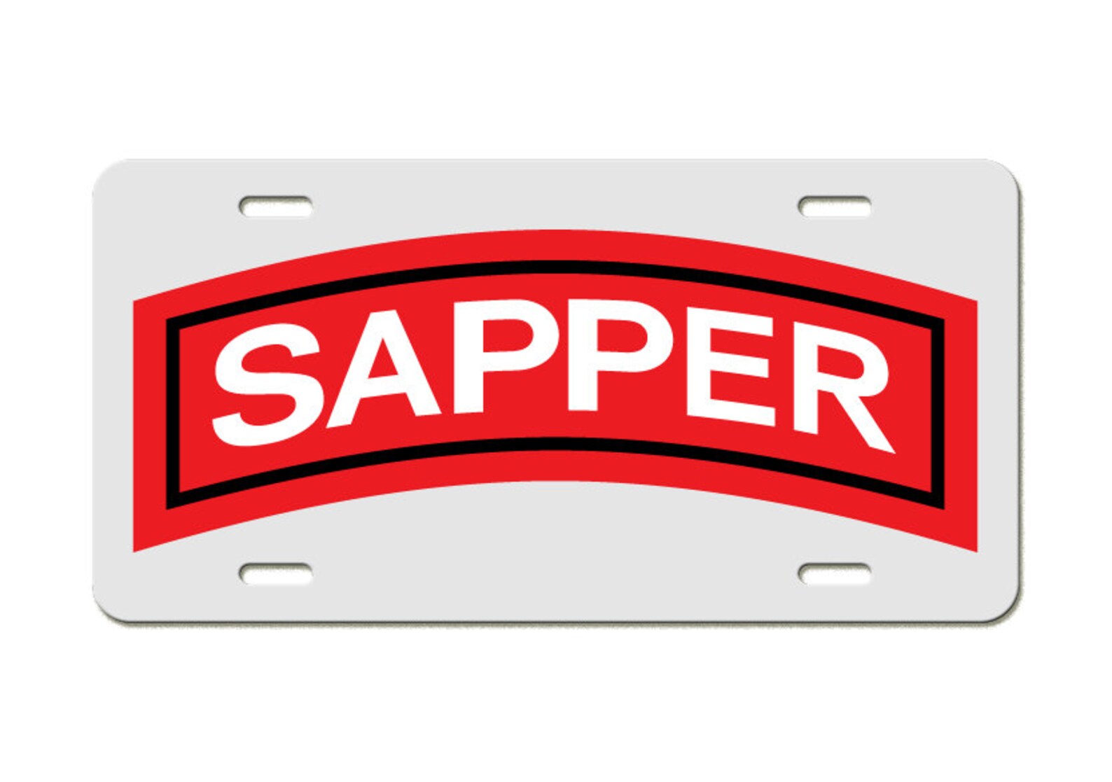 US Army Division Sapper Tab Aluminum License Plate - Etsy