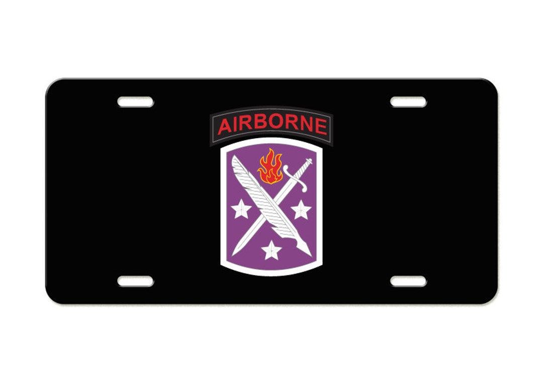 US Army Division - 95th Civil Affairs Brigade SSI - Aluminum License ...