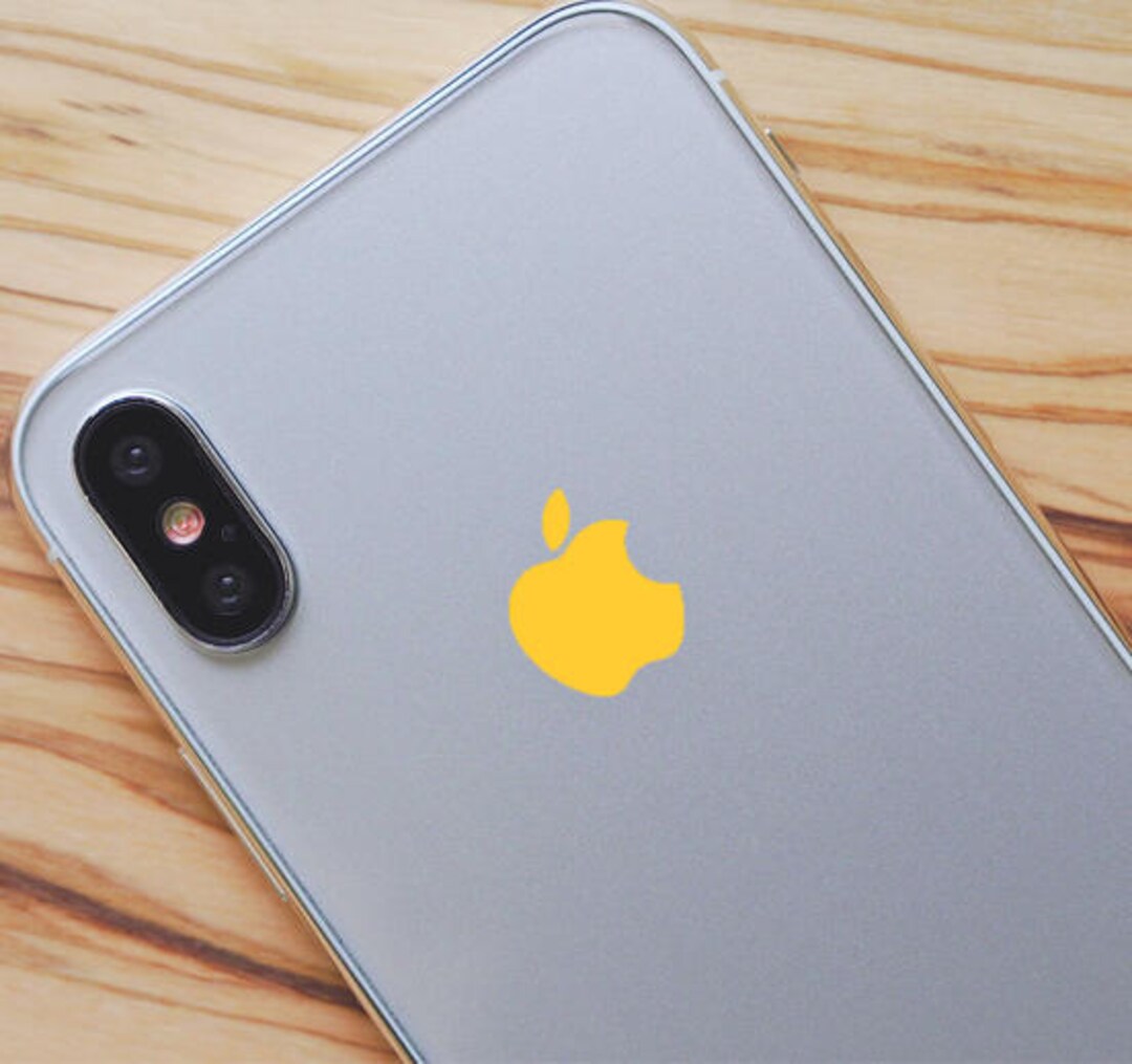 Yellow Color Changer Overlay for Apple iPhone 8 and 8 Plus Logo Vinyl ...