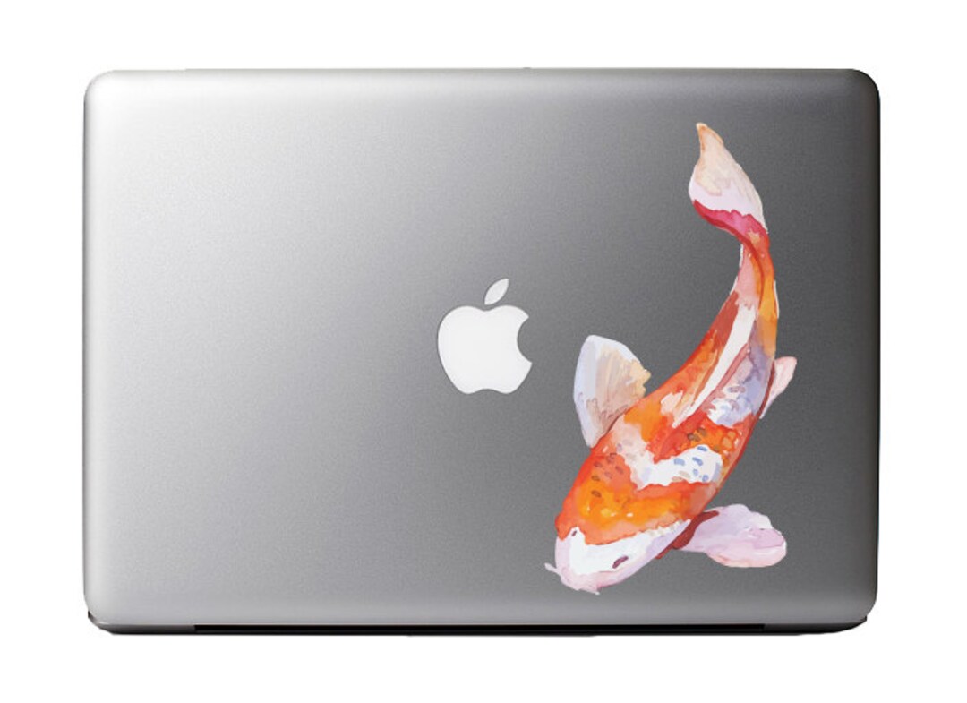 Watercolor Painted Japanese Koi Fish Full Color - Vinyl Decal for ...