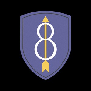 US Army Division - 8th Infantry Division Reflective Indoor Outdoor ...