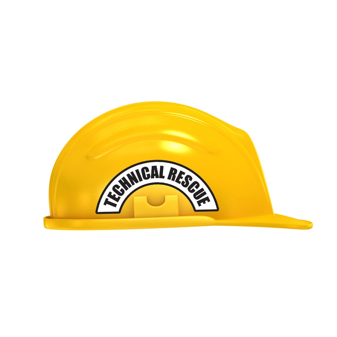 Emergency Technical Rescue Arc Hard Hat Helmet Decal - Indoor Outdoor ...