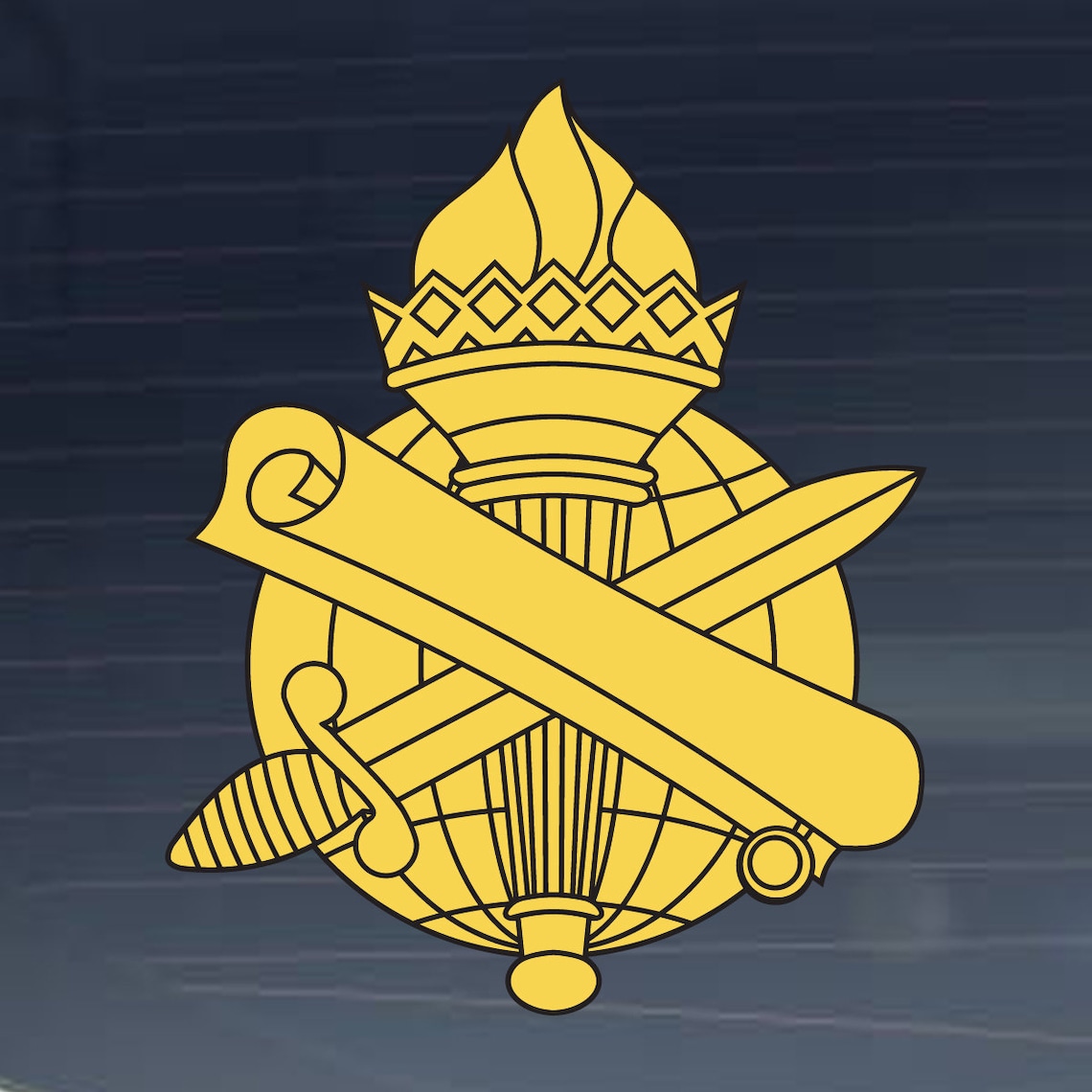 US Army Division Civil Affairs Emblem Full Color Vinyl Decal Indoor ...