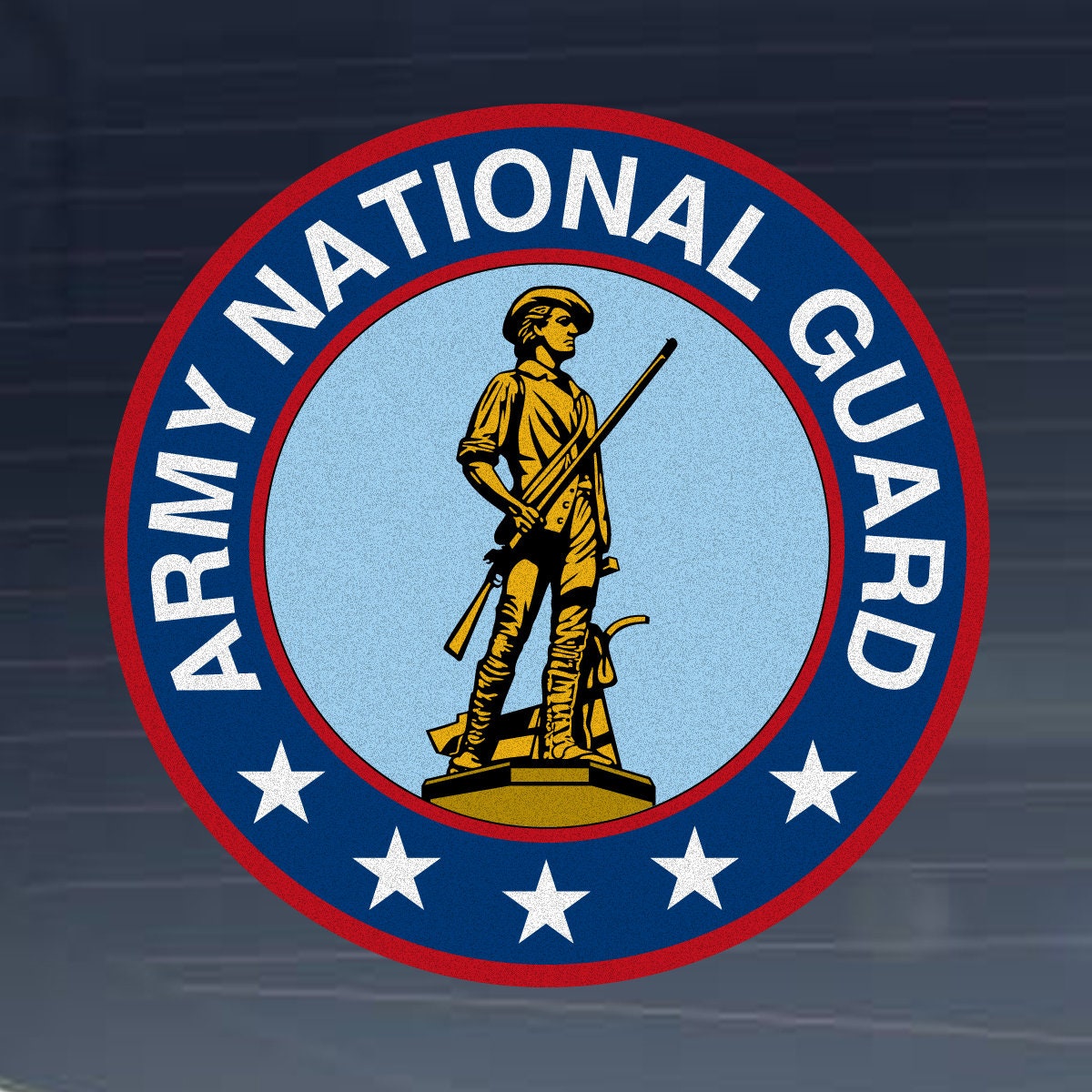 US Army Division - Army National Guard Seal Reflective Indoor Outdoor ...
