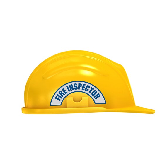 Fire Inspector Arc Hard Hat Helmet Decal Indoor Outdoor | Etsy