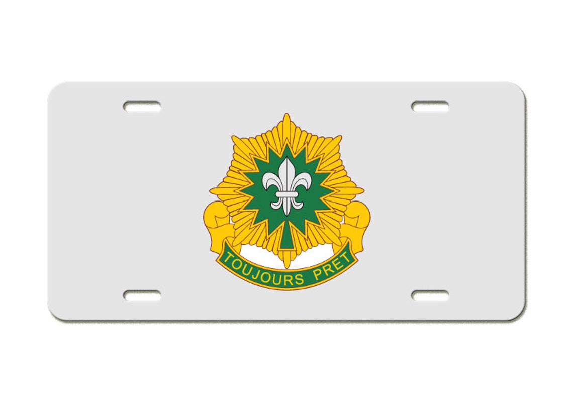 US Army 2nd Cavalry Regiment DUI Aluminum License Plate | Etsy