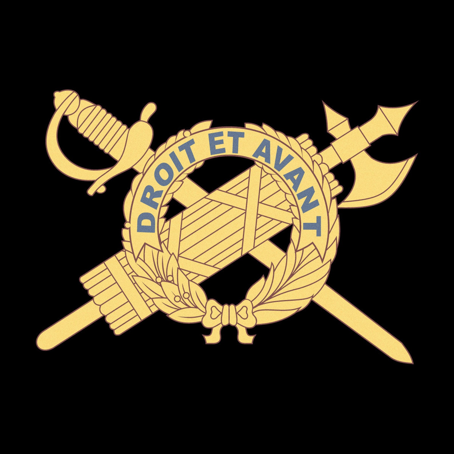 US Army Division Inspector General Emblem Gold Reflective Indoor ...