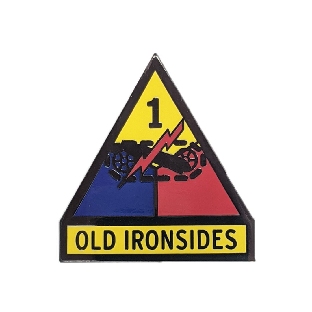 1st Armored Division Old Ironsides Army Unit Enamel Pinbrooch for ...