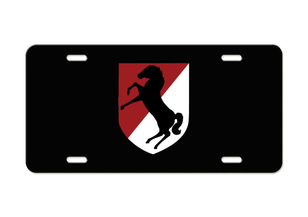 US Army Division - 11th Armored - Aluminum License Plate - Etsy