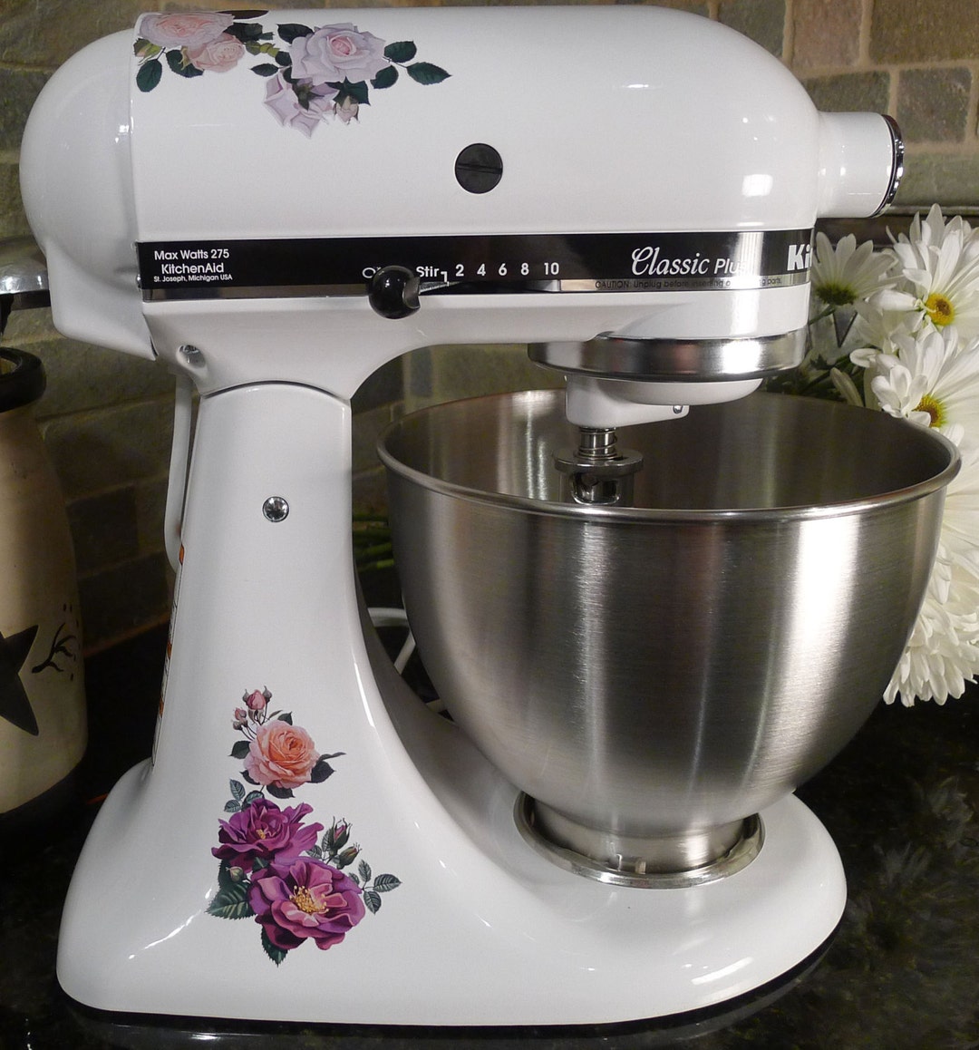 Beautiful Garden Rose Kitchenaid Mixer Mixing Machine Decal Art Set - Etsy