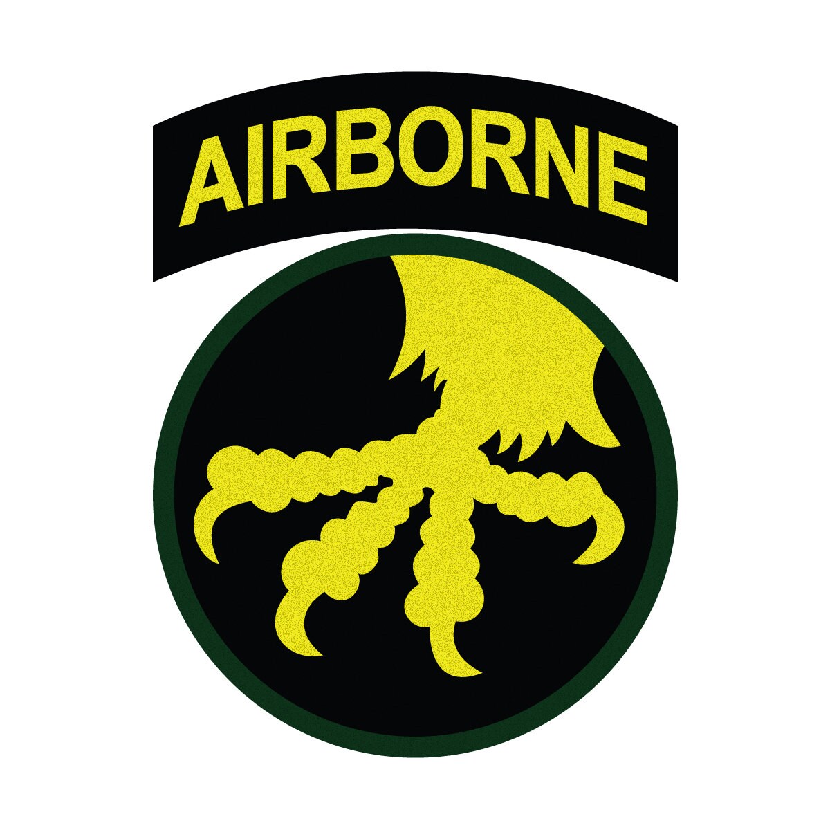 US Army Division - 17th Airborne Div SSI Reflective Indoor Outdoor ...