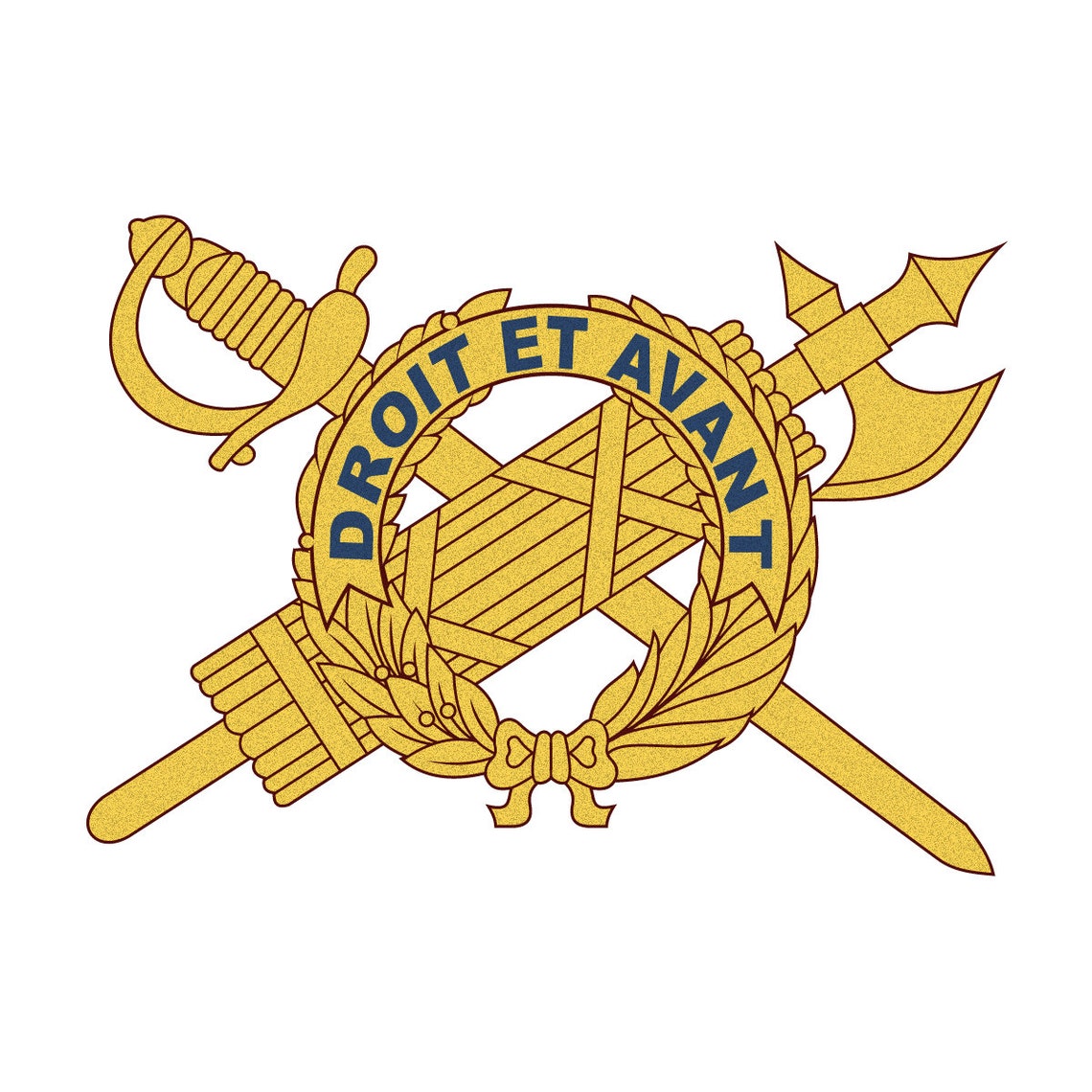 US Army Division Inspector General Emblem Gold Reflective | Etsy