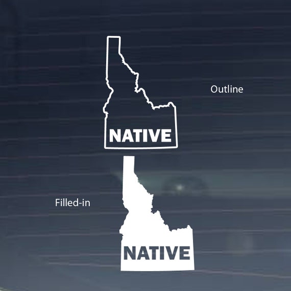 Idaho Native State Shape Vinyl Decal many Colors and Sizes - Etsy