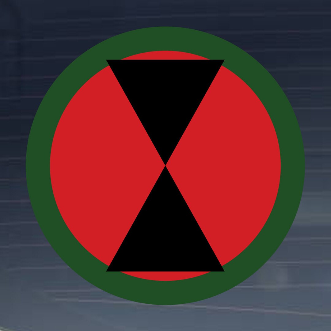 US Army Division - 7th Infantry Division SSI Indoor Outdoor Vinyl Decal ...