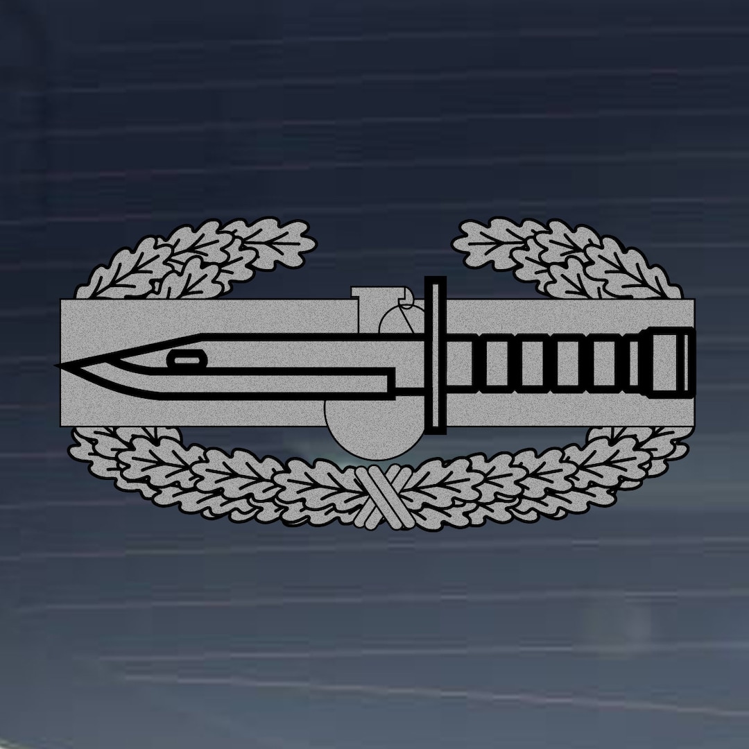 US Army Division - Old Combat Action Badge Reflective Indoor Outdoor ...