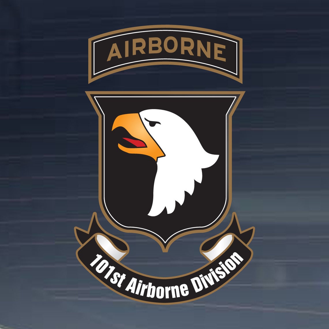 US Army Division 101st Airborne Full Color Vinyl Decal | Etsy