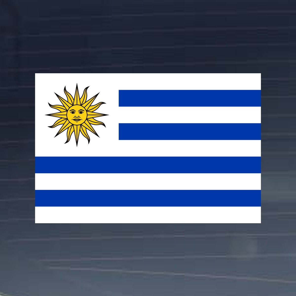 Uruguay Country National Uruguayan Flag Decal Full Color Vinyl - Etsy