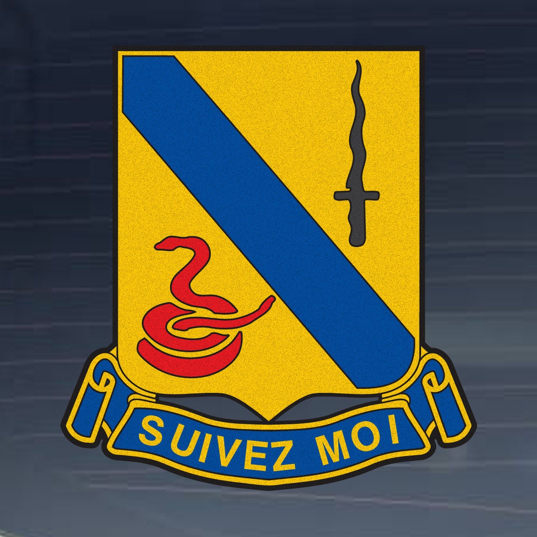 US Army Division - 14th Cavalry DUI Reflective Indoor Outdoor Vinyl ...