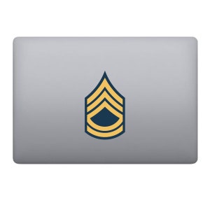 US Army Rank - Sergeant First Class E7 Full Color Vinyl Decal Indoor ...