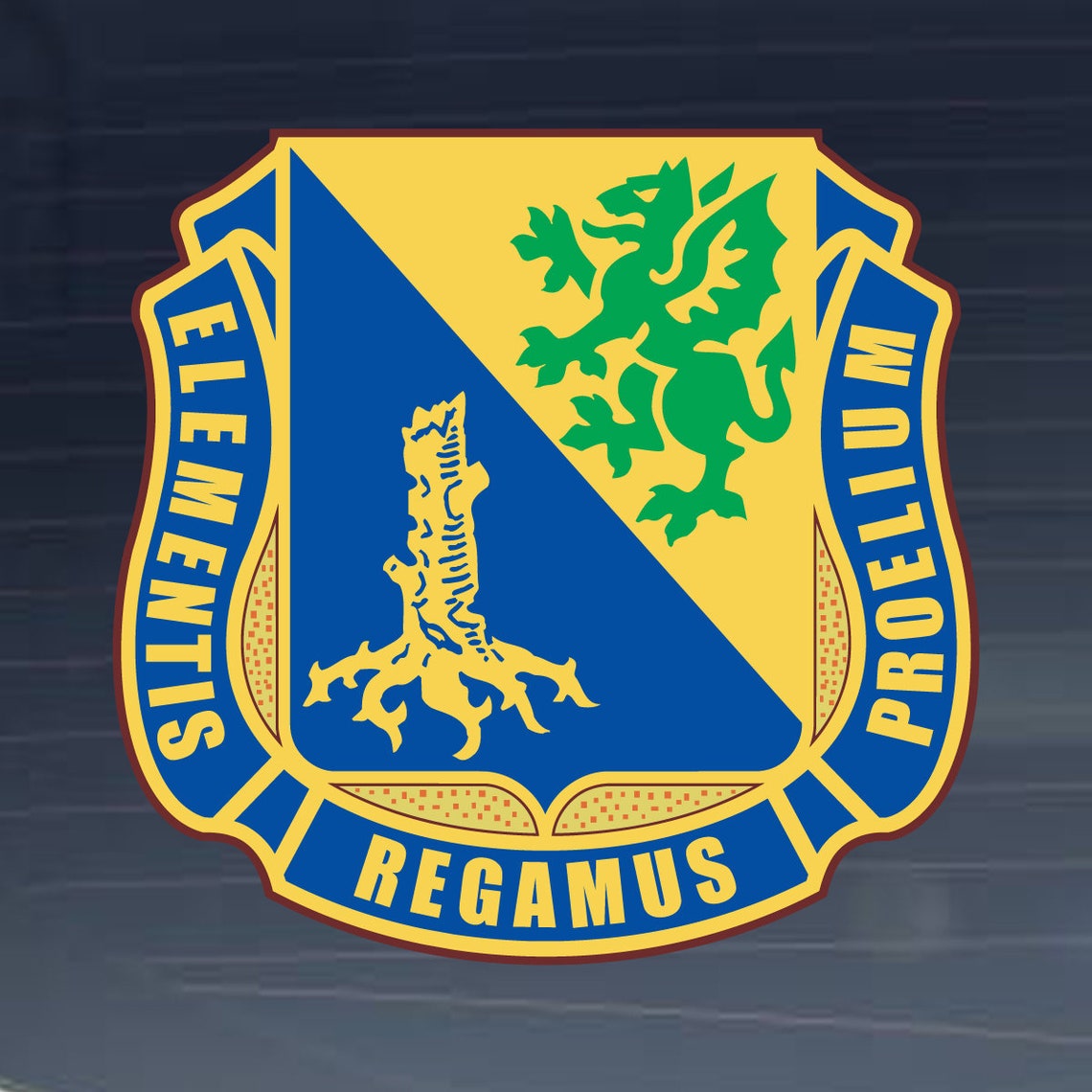US Army Division - Chemical Corps Insignia Full Color Vinyl Decal ...