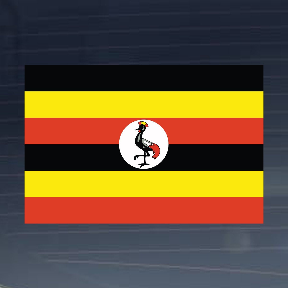 Uganda Country National Ugandan Flag Decal Full Color Vinyl - Etsy