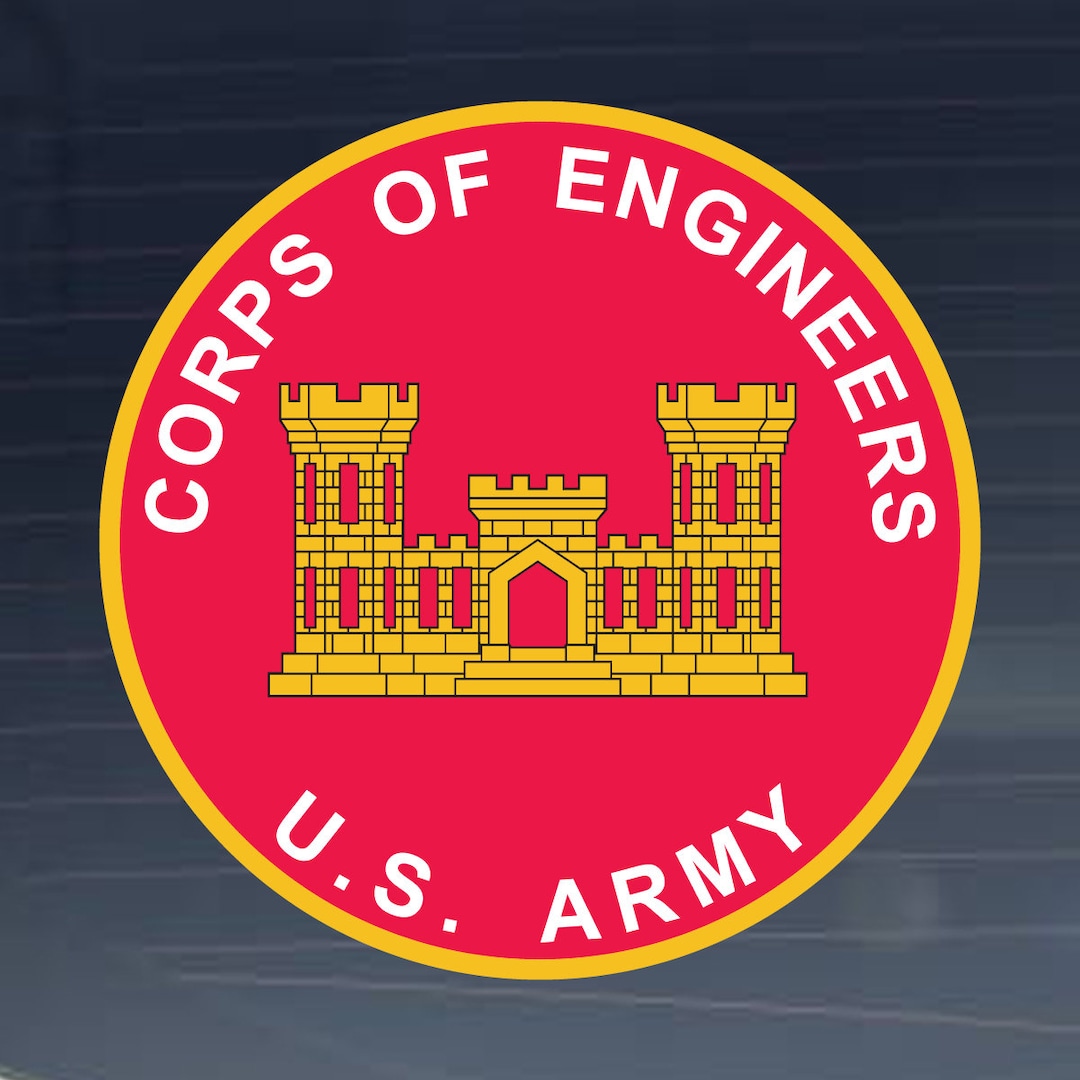 US Army Division - Engineers Corps Plaque Full Color Vinyl Decal Indoor ...