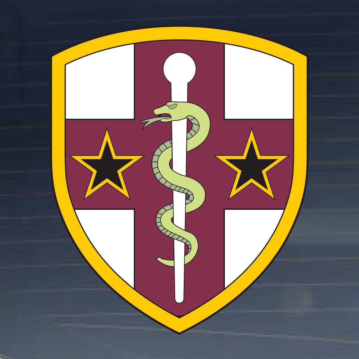 US Army Division - Reserve Medical Command Full Color Vinyl Decal ...