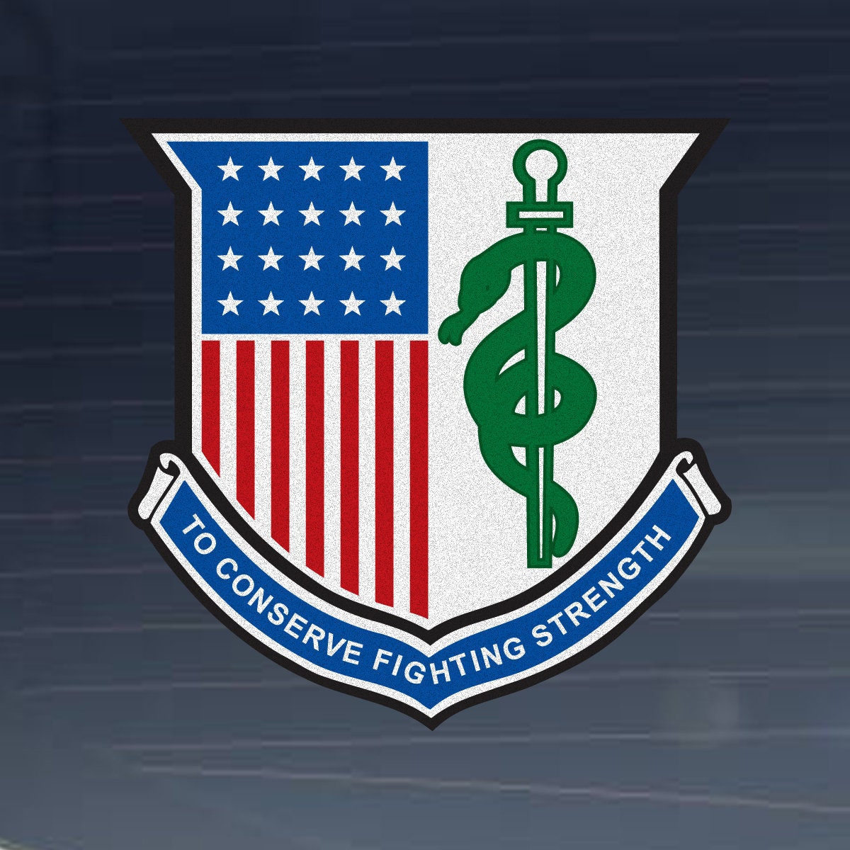 US Army Division - Medical Corps Insignia Reflective Indoor Outdoor ...
